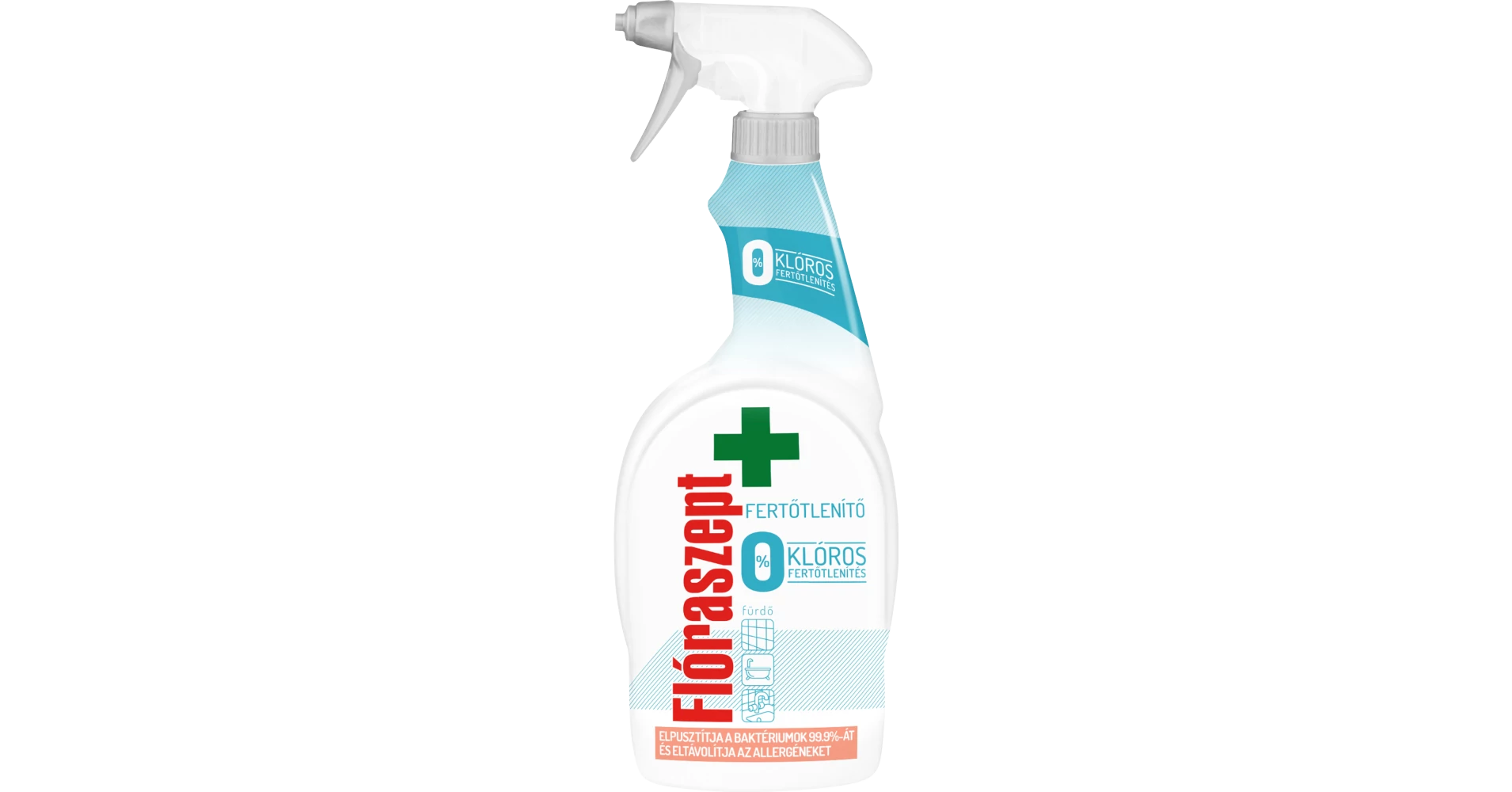 Flóraszept fürdőszobai klórmentes fertőtlenítő tisztítószer 700 ml - 1. ...