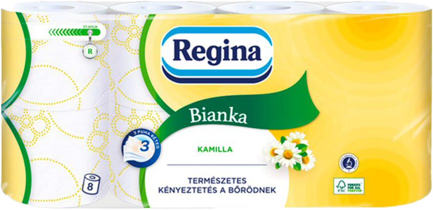 Regina Bianka kamilla toalettpapír 8 tekercs - 1.170 Ft - Toalett papír